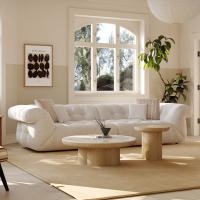 China Modern Minimalist Three-Seat Fabric Living Room Sofa Convertible Sectional Home Furniture for sale
