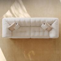 China Modern Minimalist Three-Seat Fabric Living Room Sofa Convertible Sectional Home Furniture for sale
