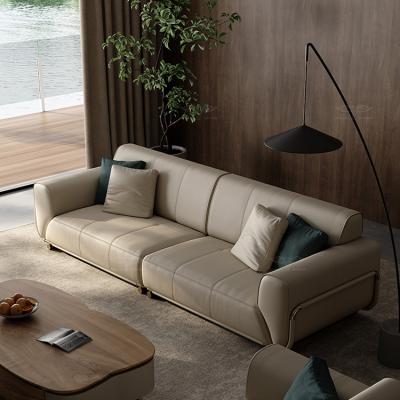 China Modern Luxury Single Modular Sofa Set Classic Nordic Wood Furniture Premium Light Luxury for Apartments Villas Manufactured for sale