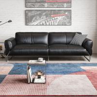 China European Style Modern Leather Sofa Set High Quality Home Office Furniture with Storage Design Sponge Filled for sale