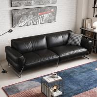 China European Style Modern Leather Sofa Set High Quality Home Office Furniture with Storage Design Sponge Filled for sale