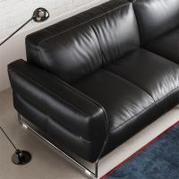 China European Style Modern Leather Sofa Set High Quality Home Office Furniture with Storage Design Sponge Filled for sale