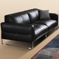 China European Style Modern Leather Sofa Set High Quality Home Office Furniture with Storage Design Sponge Filled for sale