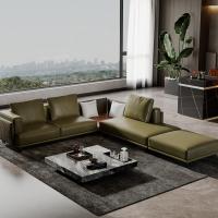China Foshan Factory Itaian Modern Saddle Leather Sofa Home Furniture Leather Sofa Set Modular Hotel Furniture Sofa Set for sale