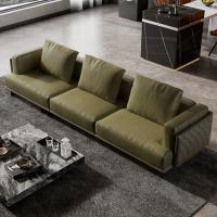 China Foshan Factory Itaian Modern Saddle Leather Sofa Home Furniture Leather Sofa Set Modular Hotel Furniture Sofa Set for sale