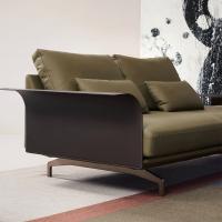 China Wooden Frame Stainless Steel Hardware Feet Modular L-Shaped Leather Fabric Sofa Set for Living Room Villa Apartment Use for sale