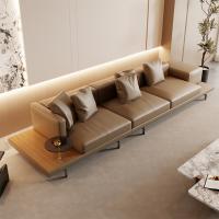 China Aesthetic Artificial Leather Sectional Sofa Modular Set with Sponge Filled Upholstery-Modern Design for Living Room for sale