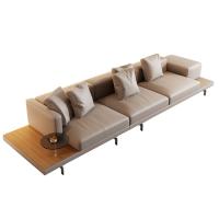 China Aesthetic Artificial Leather Sectional Sofa Modular Set with Sponge Filled Upholstery-Modern Design for Living Room for sale