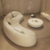China Hot Selling Luxury Couch Contemporary Sofa Set Furniture Modern Living Room Curved Sofa Set for sale