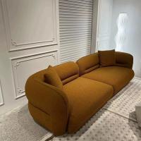 China High Quality European Design Boucle Fabric Modular Curved Sofa Set for Living Room or Apartment Sofa for sale