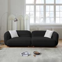 China High Quality European Design Boucle Fabric Modular Curved Sofa Set for Living Room or Apartment Sofa for sale