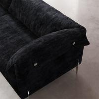 China Italian Minimalist Modern Retro Fabric Sofa Chenille Straight Small Apartment Living Room Luxury Sectional Style Sofa Couch for sale
