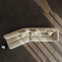 China Italian-Style Minimalist Chenille Sectional Sofa Modern Simple Light Luxury Designer High-End Fabric Sponge High-Famous Internet for sale