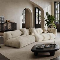 China Italian-Style Minimalist Chenille Sectional Sofa Modern Simple Light Luxury Designer High-End Fabric Sponge High-Famous Internet for sale