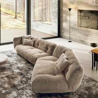 China Italian-Style Minimalist Chenille Sectional Sofa Modern Simple Light Luxury Designer High-End Fabric Sponge High-Famous Internet for sale