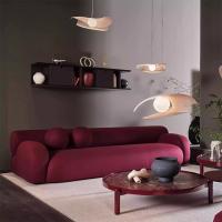 China Nordic Italian Minimalism Design Couch Simple Hotel Home Furniture High Quality White Velvet Fabric 4 Seater Living Room Sofa for sale