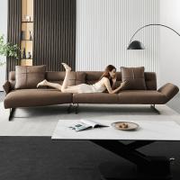 China Italian Minimalist Leather Living Room 3 Seat Sofa Modern Luxury Sofa Set Furniture for Hotel Villa Art Hall for sale