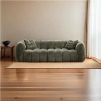 China Modern Luxurious Velvet Fabric Sofa Set White Compressed Living Room Sofas with Sponge Filling for Home or Mall Furniture for sale