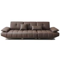China Italian Luxury Living Room Sofa Minimalist Style Ultra-Wide Seat Removable Backrest Adjustment Convertible Luxury Sofa for sale