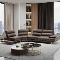 China Modular Corner Reclining Sofa Furniture Modern Living Room Sofa Sectional Leather Recliner Sofa Set for sale