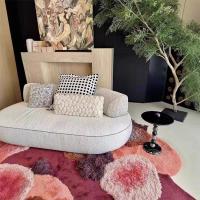 China Italian Simple Armless Round Backrest Multi-size Multi-combination Fabric Island Sofa Living Room Villa Apartment Residence for sale