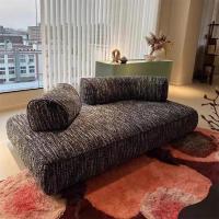 China Italian Simple Armless Round Backrest Multi-size Multi-combination Fabric Island Sofa Living Room Villa Apartment Residence for sale