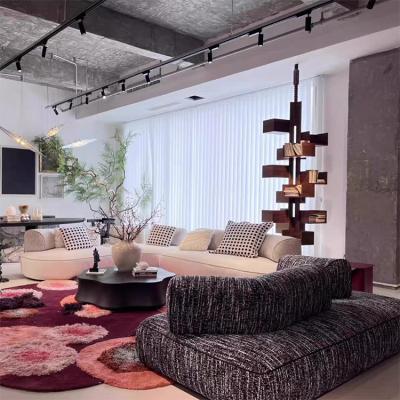 China Italian Simple Armless Round Backrest Multi-size Multi-combination Fabric Island Sofa Living Room Villa Apartment Residence for sale