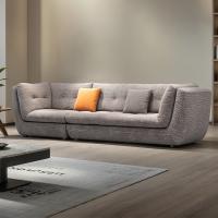 China Modern White Fabric 1-2-3-4 Seater Sofa Sofa Lamp Luxury Designer Hotel Living Room Furniture Teddy Velvet Straight Sofa Set for sale