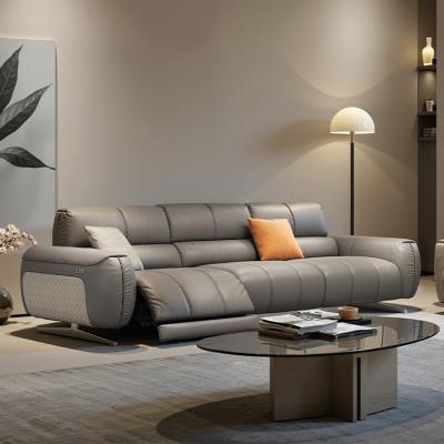 China Luxury Electric Recliner Sofa Chair Extendable Reclining Designs for Apartment Villa Gym School Living Room Set for sale