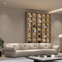 China Italian Minimalist Creative Living Room Hotel Villa Three Seat Sofa Wooden Frame Fabric Lounge Sofa Furniture for sale