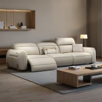 China Comfortable Electric Recliner Leather Modular Sofa Set Extendable for Home Living Room Hall Home Theater Seating Hotels Malls for sale