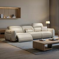 China Comfortable Electric Recliner Leather Modular Sofa Set Extendable for Home Living Room Hall Home Theater Seating Hotels Malls for sale