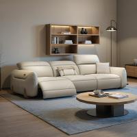 China Comfortable Electric Recliner Leather Modular Sofa Set Extendable for Home Living Room Hall Home Theater Seating Hotels Malls for sale