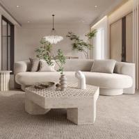China Modern Living Room Sofa Furniture Round Velvet Couches Semi Circle Sectional Sofas Luxury Curevd Sofa Set for sale