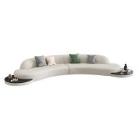 China MOYI Living Room Furniture Sofas Fabric Sectional Curved Sofas Set Large Size Modular Floor Boucle Sofas Couch Set for sale