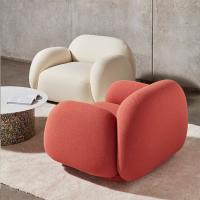 China Modern Home Couch Furniture Living Room Modulares White Teddy Boucle Fabric Sectional Wolke Sofa Comfortable Upholstered 3 Seat for sale