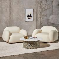 China Modern Home Couch Furniture Living Room Modulares White Teddy Boucle Fabric Sectional Wolke Sofa Comfortable Upholstered 3 Seat for sale