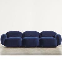 China Modern Home Couch Furniture Living Room Modulares White Teddy Boucle Fabric Sectional Wolke Sofa Comfortable Upholstered 3 Seat for sale