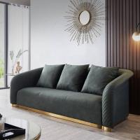 China Velvet Sofa Nordic Single Hotel Office Chair Cheap Luxury Couch Gold Fabric Modern Set Furniture Sectional Home Living Room Sofa for sale