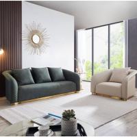 China Velvet Sofa Nordic Single Hotel Office Chair Cheap Luxury Couch Gold Fabric Modern Set Furniture Sectional Home Living Room Sofa for sale