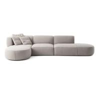 China 2025 Wholesale Latest Design Italian Luxury  Fabric Sofa Bed 3-4 Seat  LShaped Corner Sofa Modern Modular Living Room Sofa for sale