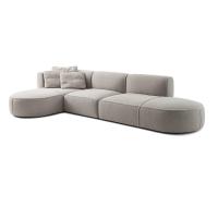 China 2025 Wholesale Latest Design Italian Luxury  Fabric Sofa Bed 3-4 Seat  LShaped Corner Sofa Modern Modular Living Room Sofa for sale