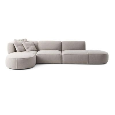 China 2025 Wholesale Latest Design Italian Luxury  Fabric Sofa Bed 3-4 Seat  LShaped Corner Sofa Modern Modular Living Room Sofa for sale