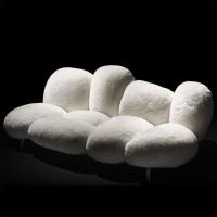 China Modern Italian Design Soft Comfortable Pink Fluffy Faux Fur Sofa Couch for Home Villa Apartment Living Room Showroom Hotel Hall for sale