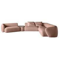 China MOYI Italian Minimalist Designer Fabric Combination Sofa Hotel Lobby Salon Modular Sofa for sale