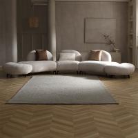 China Factory-Sourced Minimalist Reef Modular Sofa Simple Creative Designer Furniture for Apartment Villa Leisure Fabric Curved Sofa for sale