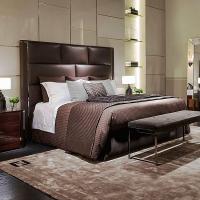 China High End Bookcase Big Headboard Double Bed Frame Italian Leather Beds New Design Bedroom Furniture Luxury Modern King Size Bed for sale