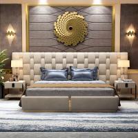 China Luxury Bedroom Set: Elevating Elegance With Tufted Headboard for sale