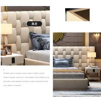 China Luxury Bedroom Set: Elevating Elegance With Tufted Headboard for sale