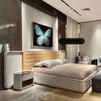 China King Size Bed Head Board Double Modern Upholstered With Tall Headboard High Back Designs Tufty Bed Frame for sale